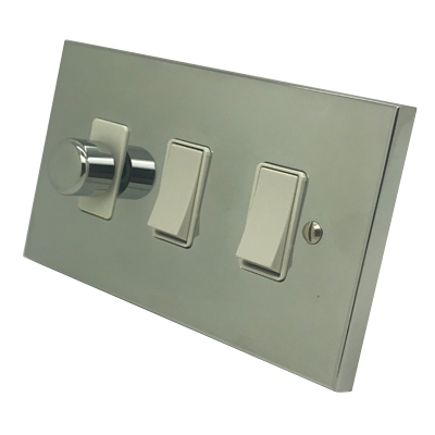 Edward Polished Chrome Dimmer and Light Switch Combination ...